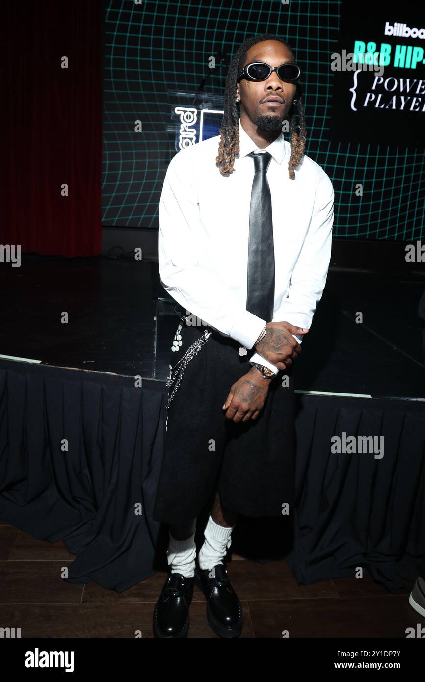 New York, NY, USA. 5th Sep, 2024. Offset at Billboard's R&B Hip-Hop ...