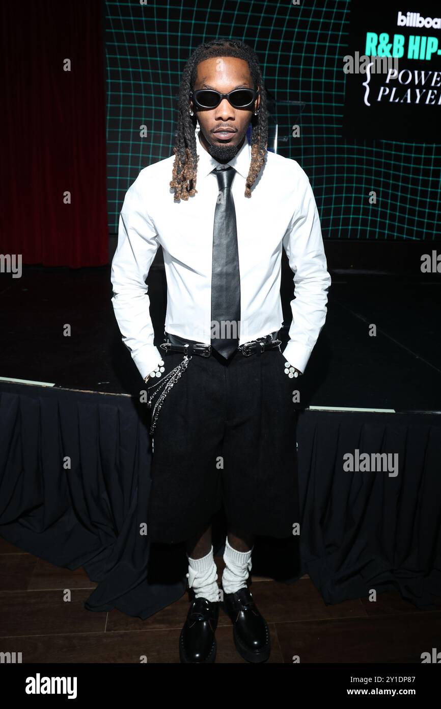 New York, NY, USA. 5th Sep, 2024. Offset at Billboard's R&B Hip-Hop ...