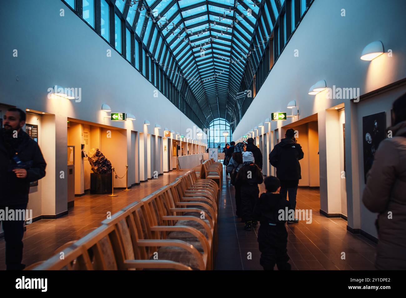 Hall inside Arktikum Museum in Rovaniemi, Lapland Stock Photo - Alamy