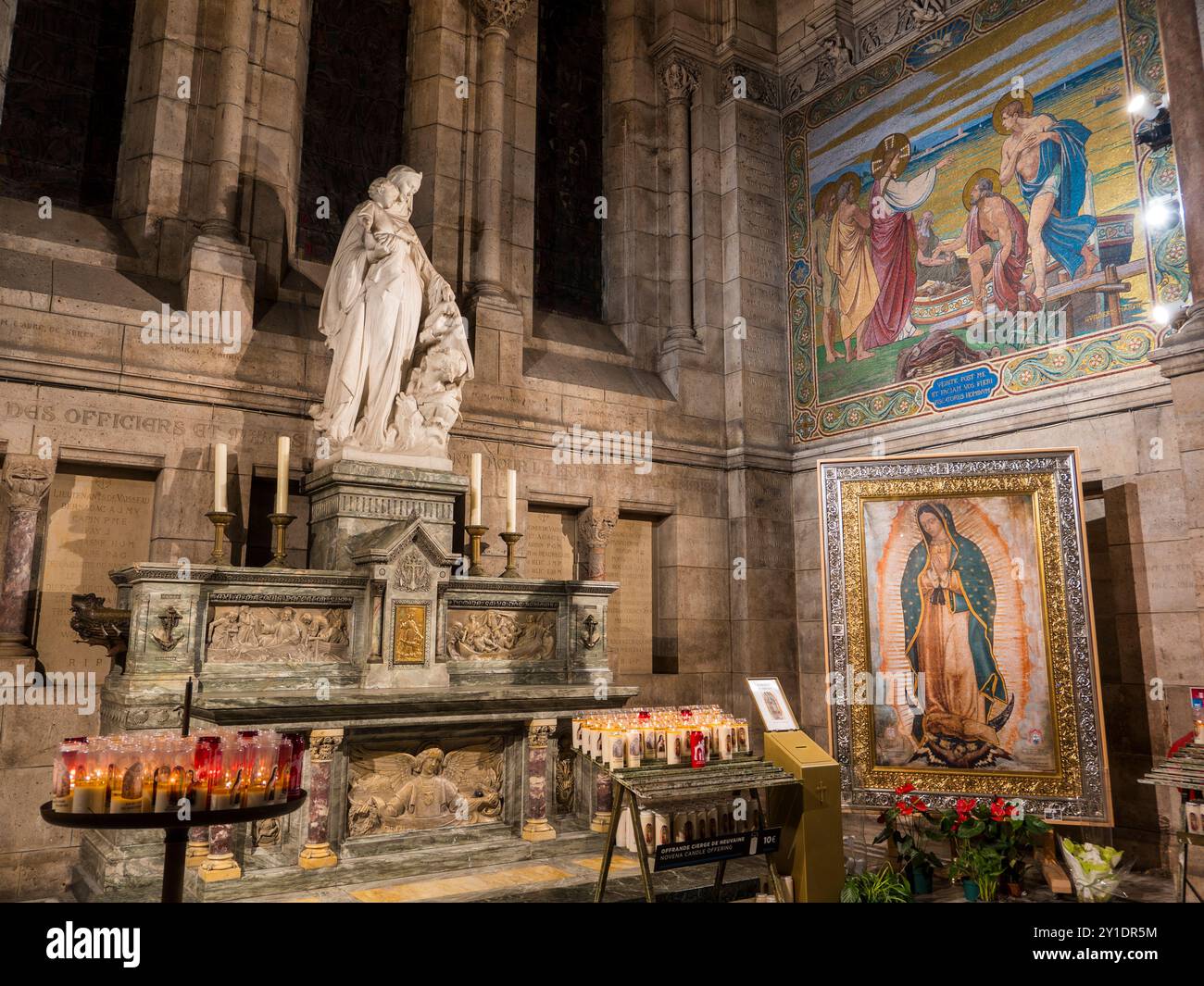 Chapel of Notre Dame de la Mer, with Artwork of Our Lady of Guadalupe ...