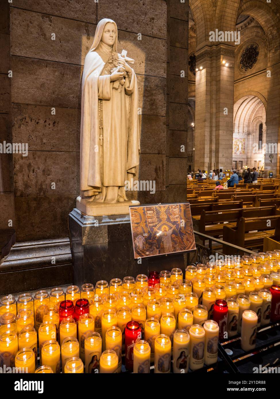 Religious Statue, St. Therese of Lisieux, Sacre Coeur, Montmartre ...