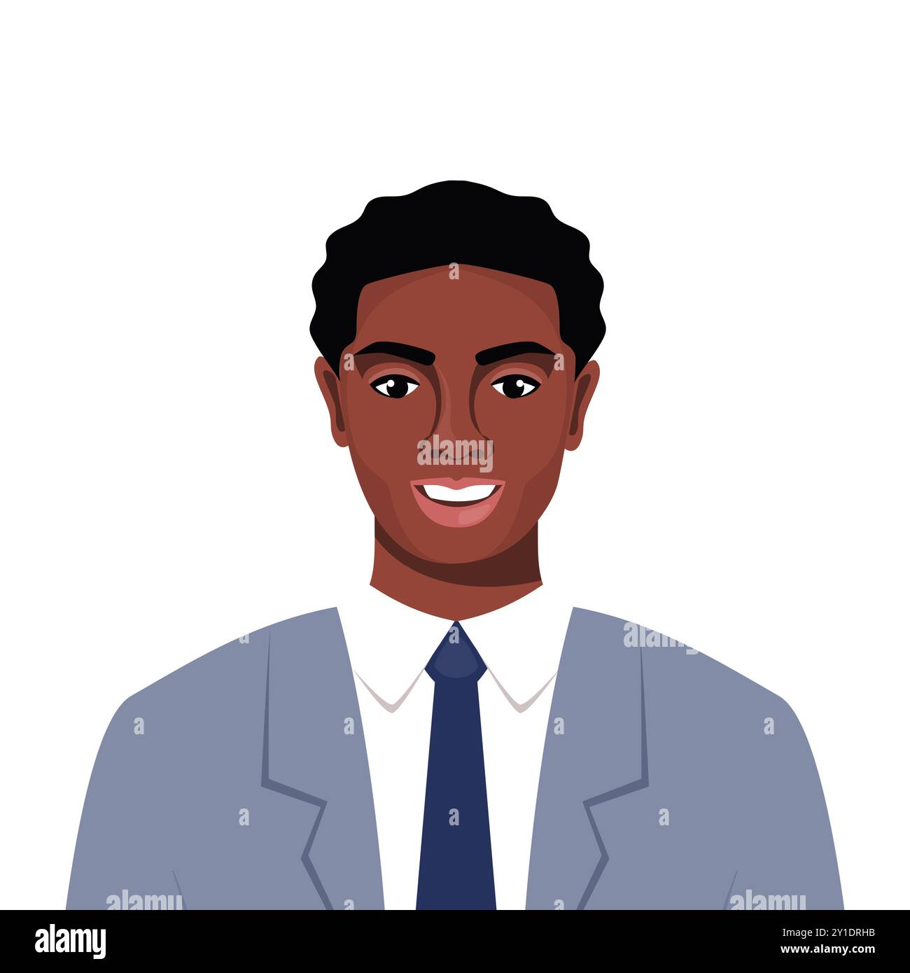 Businessman portrait. Elegant black man in business suit. Employee of ...