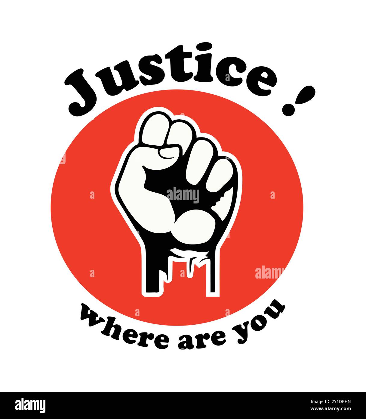 Justice Against Oppression icon of Raised Hand Symbolizing peaceful ...