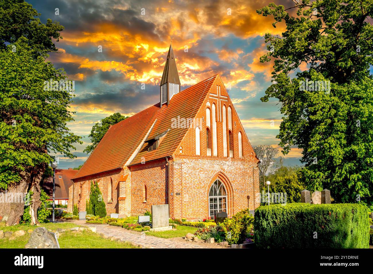 Church, Kluetz, Germany Stock Photo - Alamy