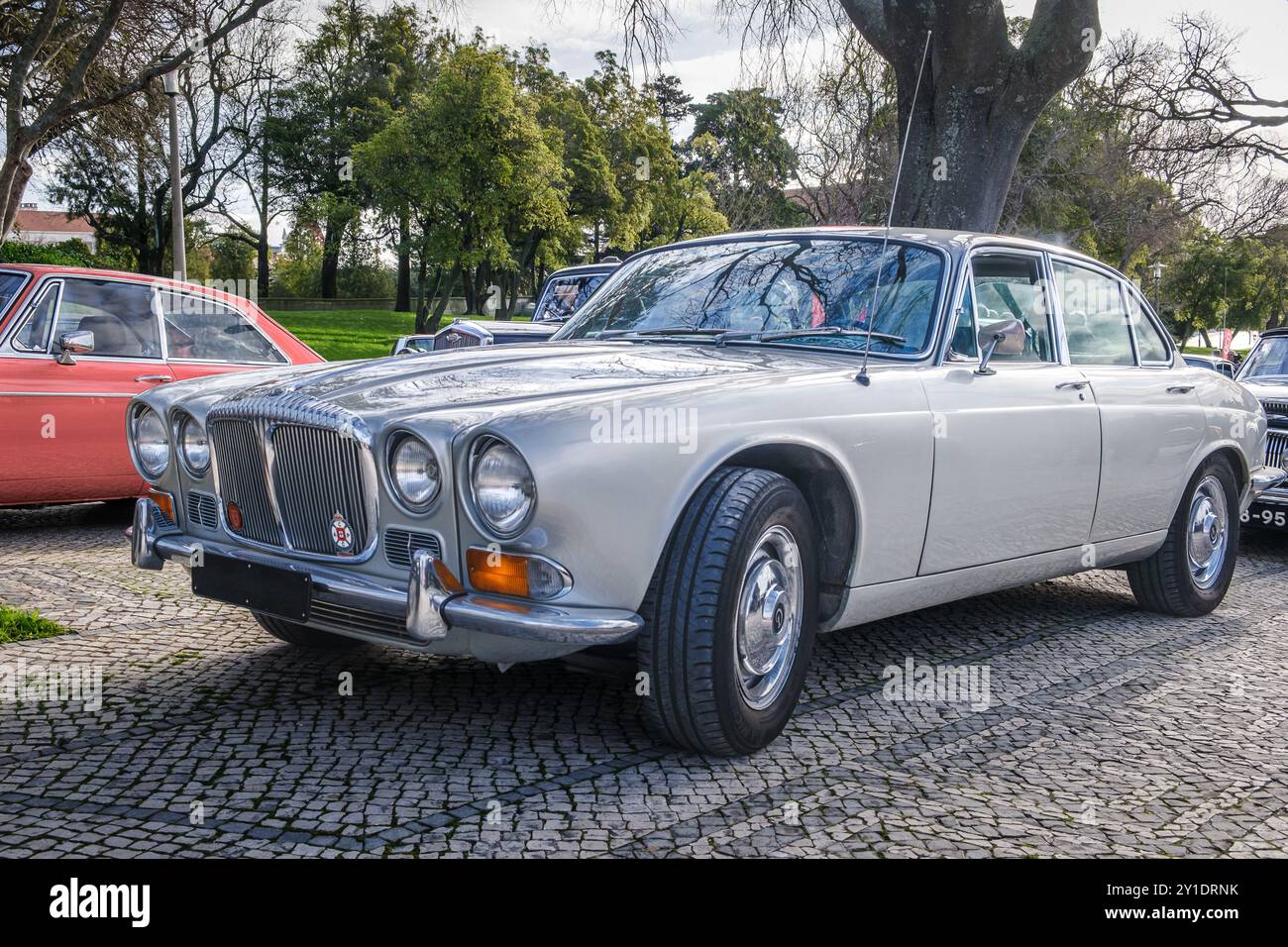 Lisbon, Portugal - Jan 20, 2024: Classic luxury Daimler Sovereign ...