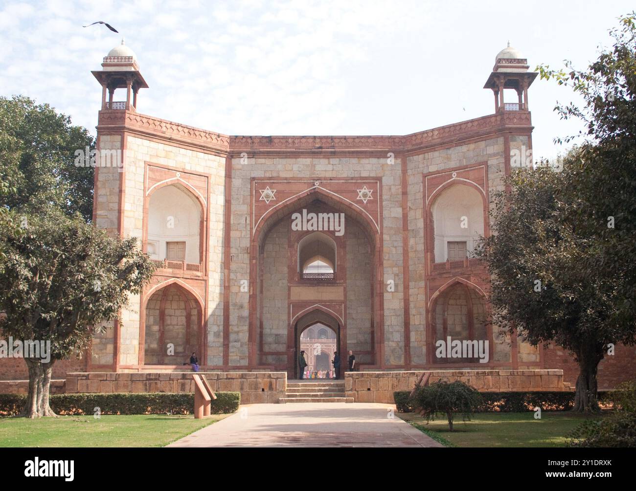 Entrance, Humayun's Tomb - Mausoleum, Delhi, India. Nasir al-Din ...