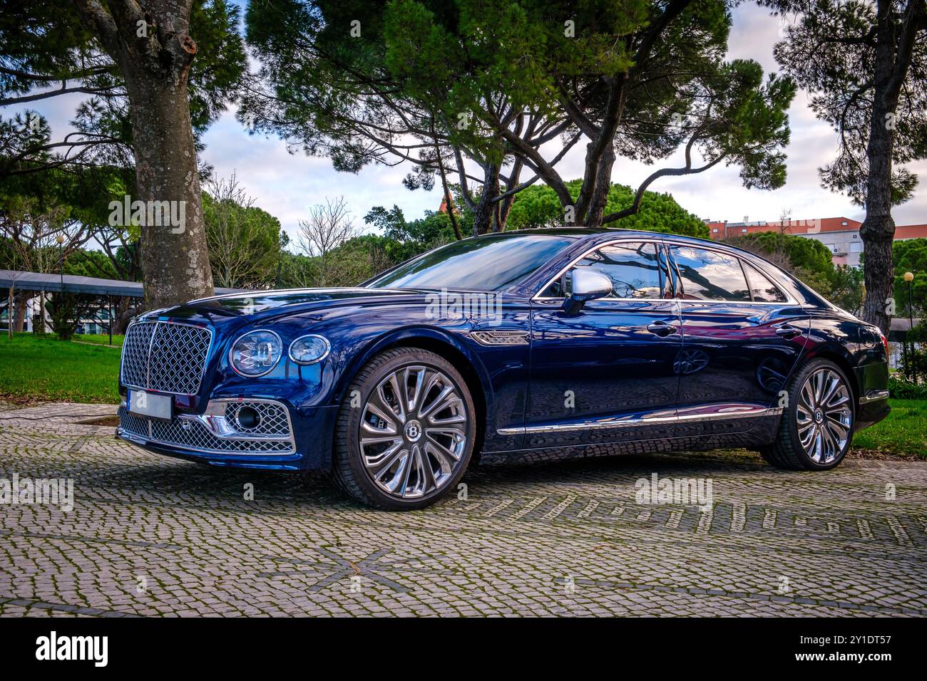Lisbon, Portugal - Jan 20, 2024: Luxury Bentley Flying Spur Mulliner ...