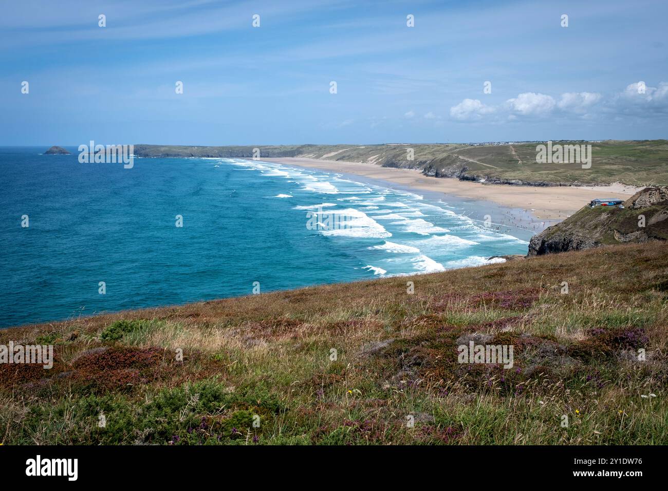 Perranporth, Cornwall, England, UK Stock Photo - Alamy