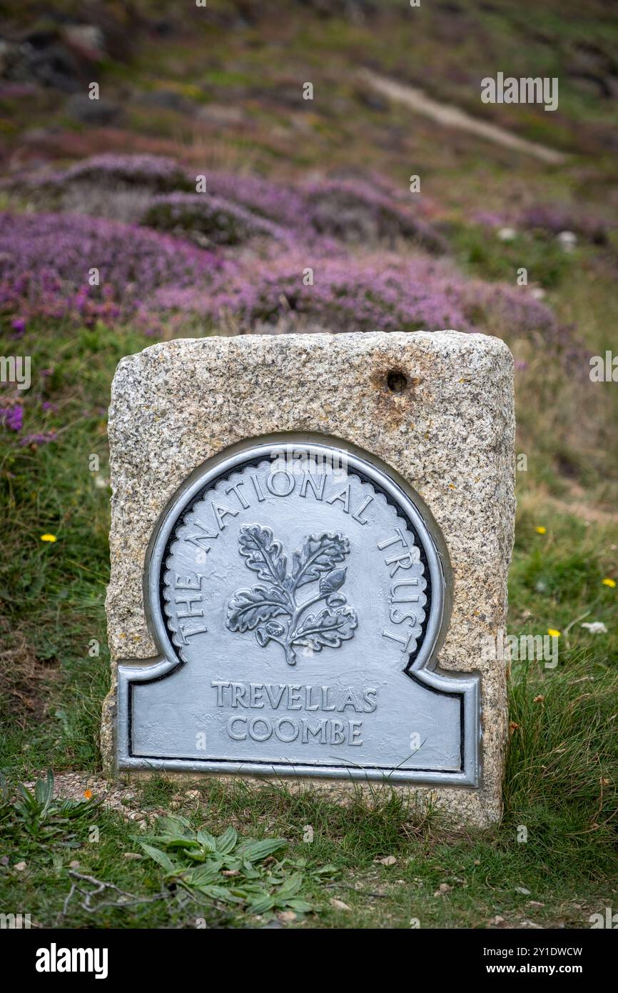 The National Trust, Trevallas Coombe, Cornwall, England, UK Stock Photo ...