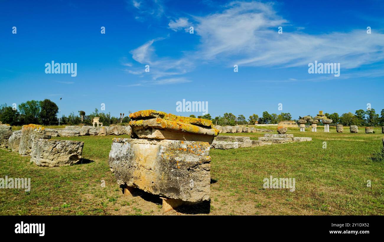 Archaeological excavations of Metaponto, Potenza, Basilicata, Italy ...