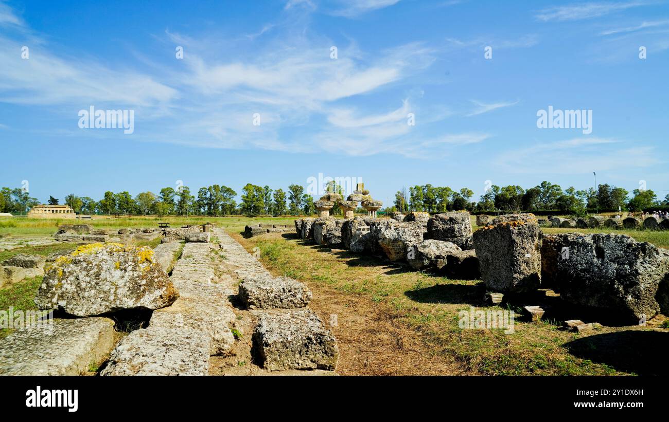 Archaeological excavations of Metaponto, Potenza, Basilicata, Italy ...