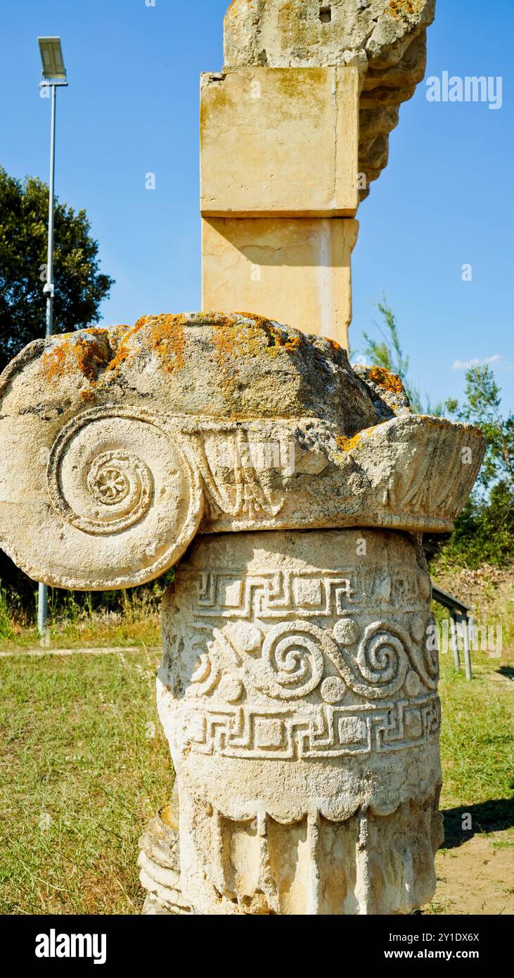 Archaeological excavations of Metaponto, Potenza, Basilicata, Italy ...