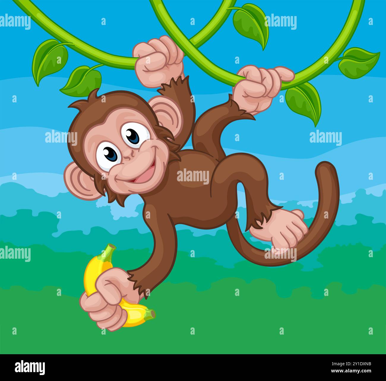 Monkey eating banana clipart hi-res stock photography and images - Alamy