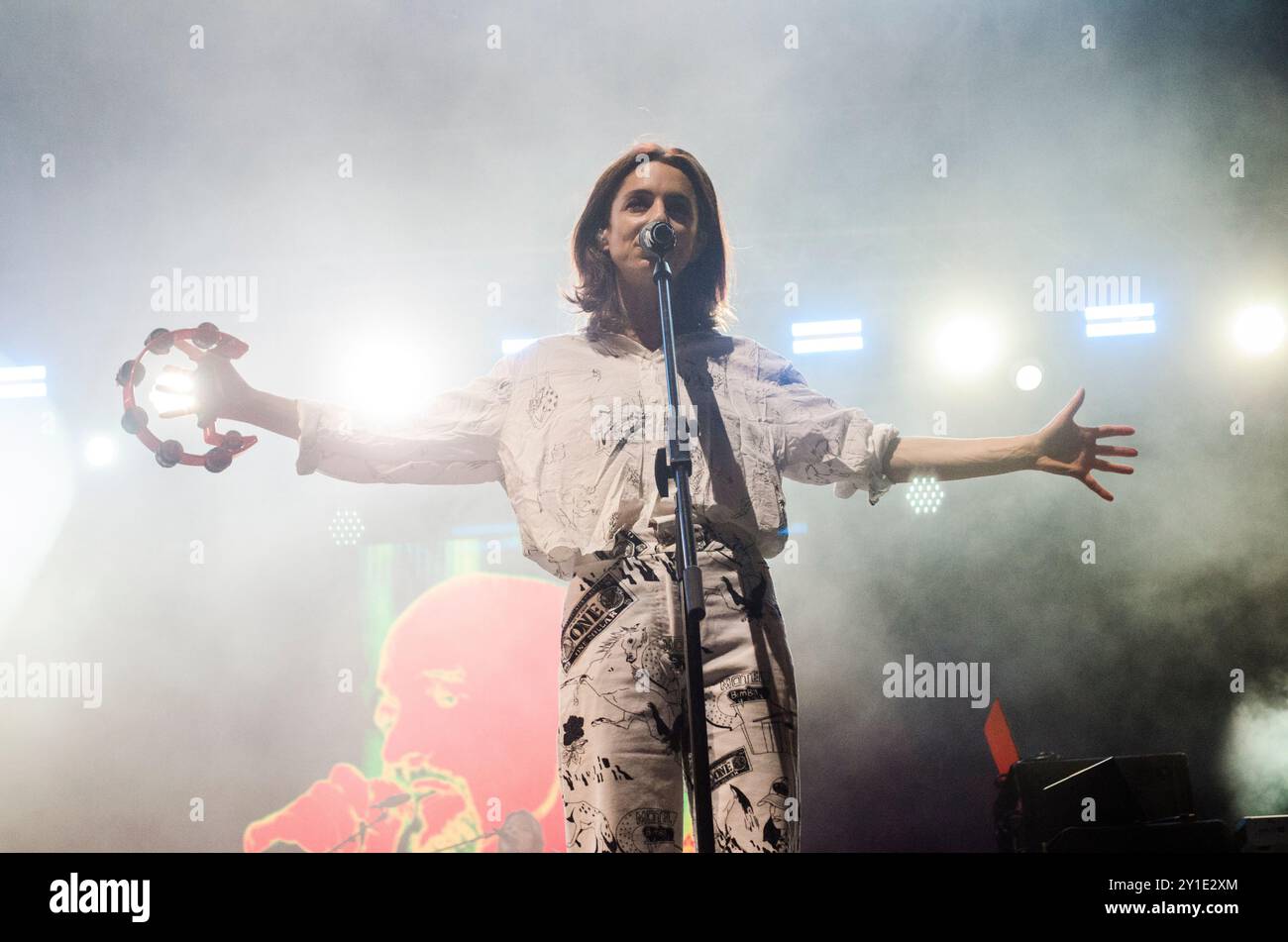 Chloë Alper of James performing at Lycabettus Theatre, Athens / Greece ...