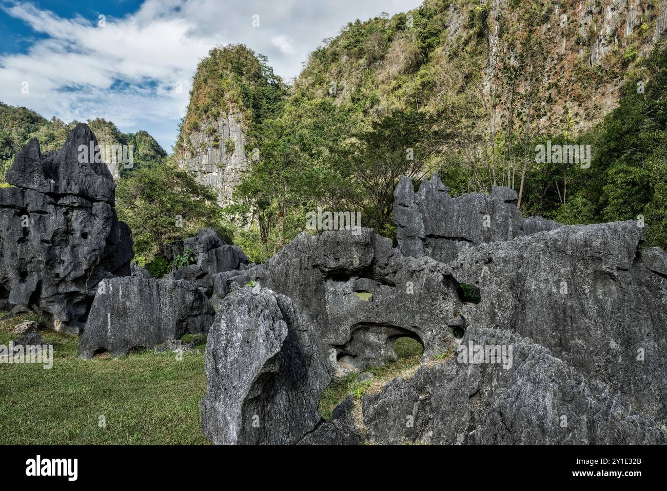Leang Leang geopark in Maros, Sulawesi, Indonesia, Asia Stock Photo - Alamy