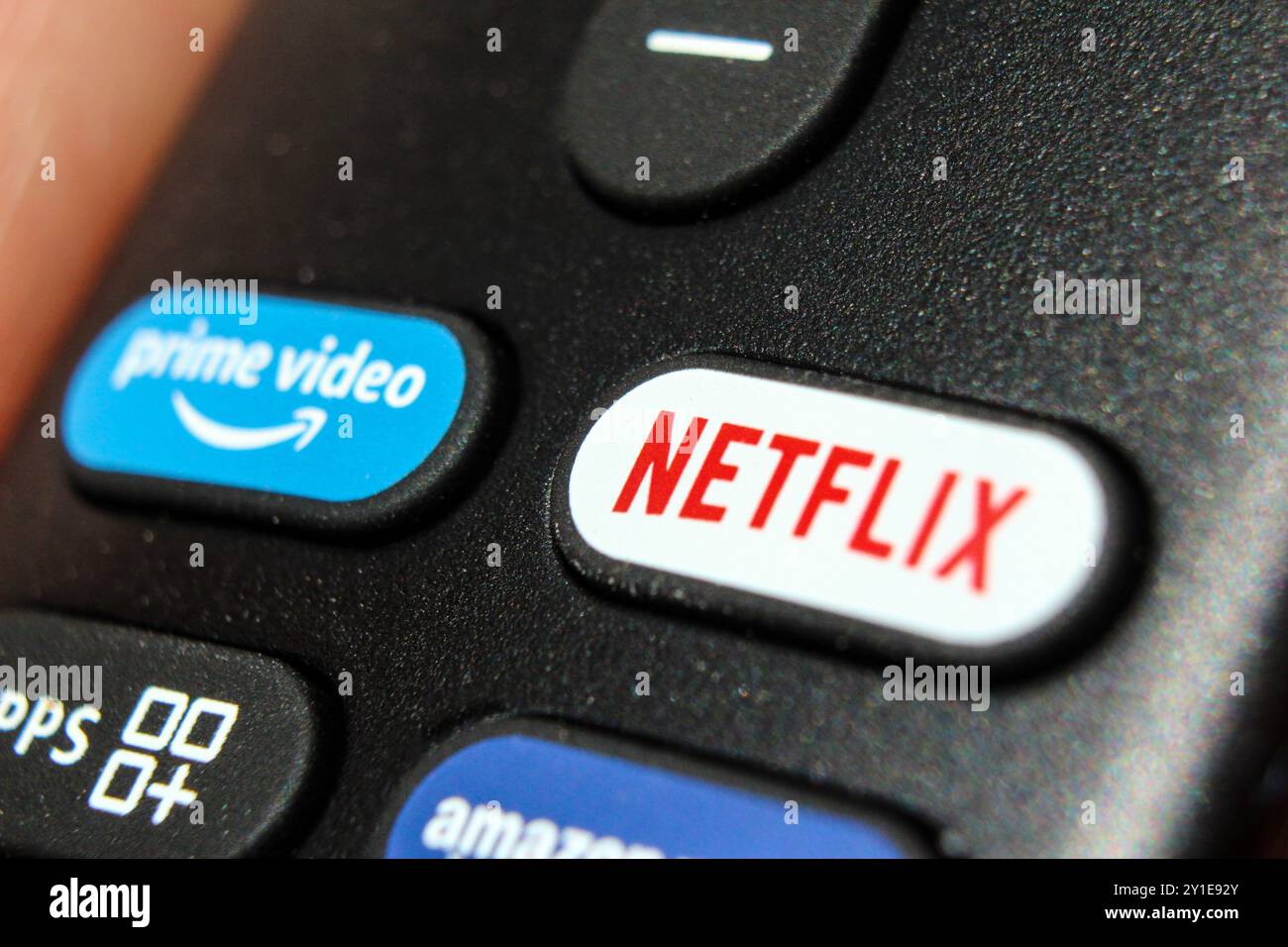 Streaming services on remote control with Amazon Prime Video and ...