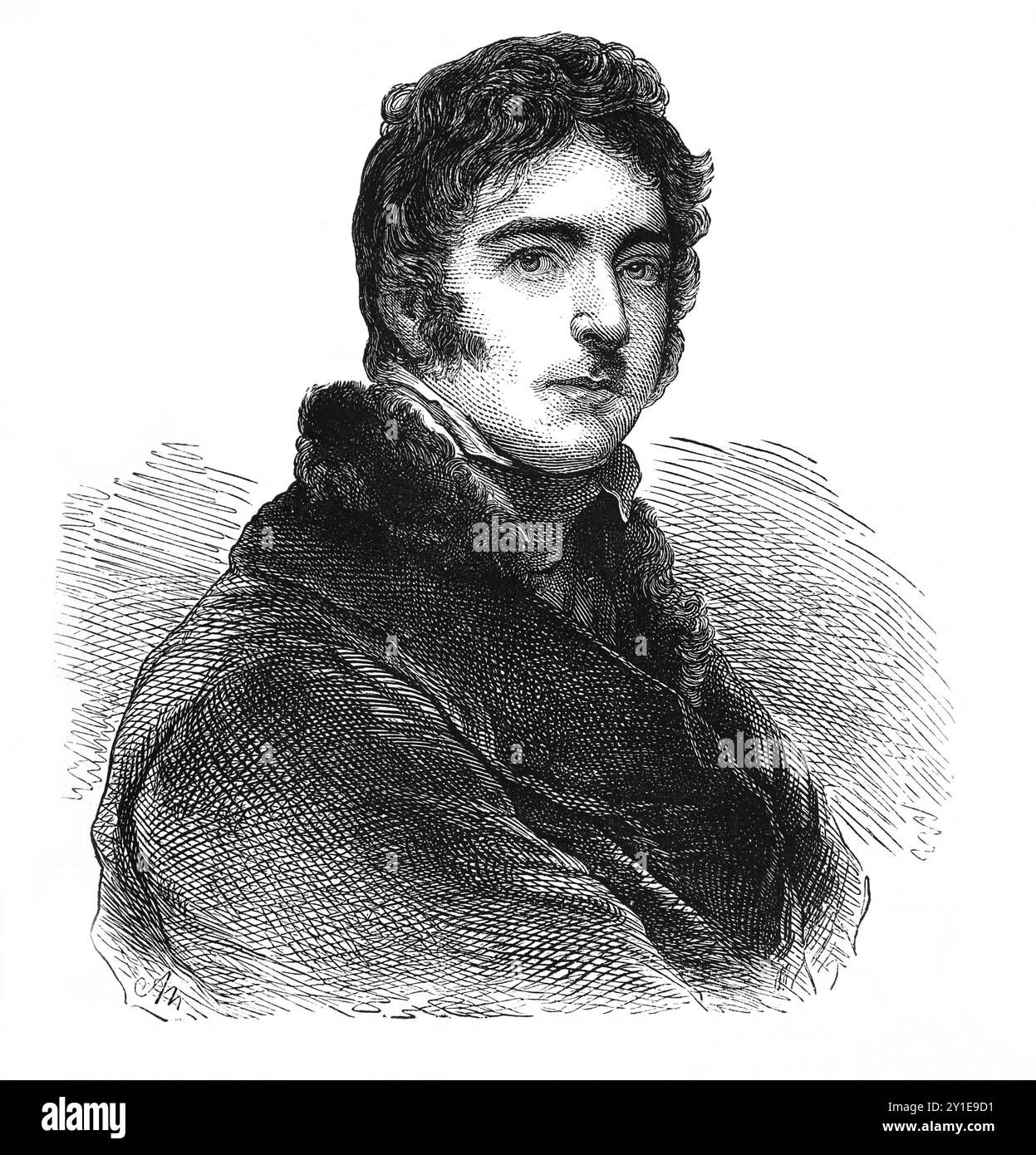 William lamb portrait Black and White Stock Photos & Images - Alamy