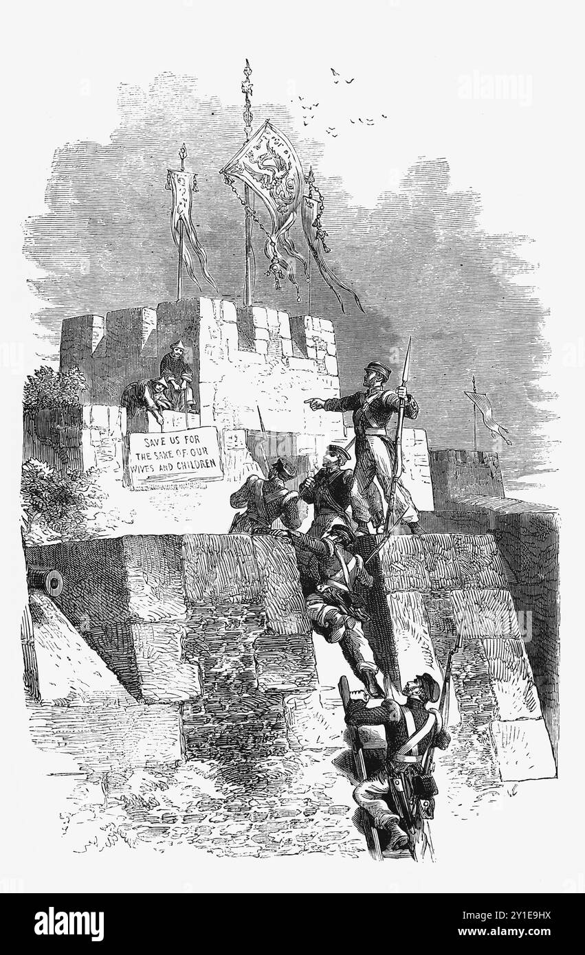 Capture of Ting-Hai, during the First Opium War, 1st October 1841 ...