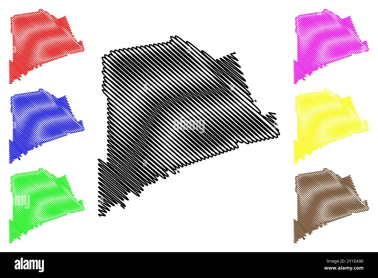 Middlesex County (Canada, Ontario Province, North America) map vector ...