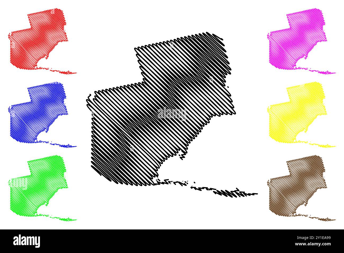 Norfolk County (Canada, Ontario Province, North America) map vector ...