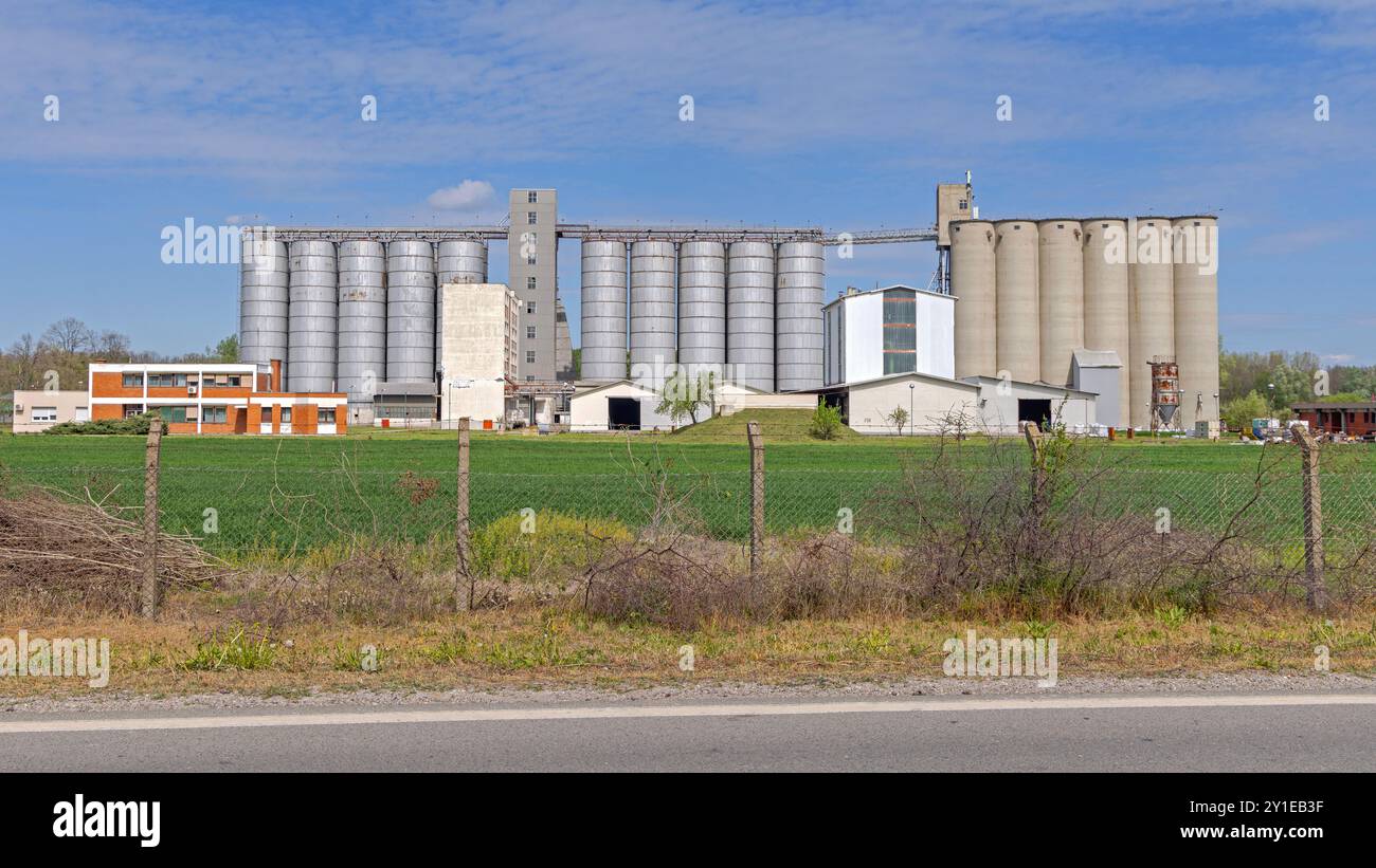 Sabac, Serbia - April 04, 2024: Grain Silo Storage Agriculture ...