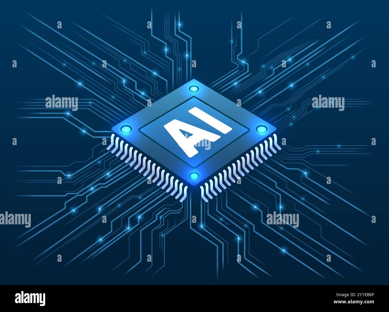 Isometric ai brain tech Stock Vector Images - Alamy