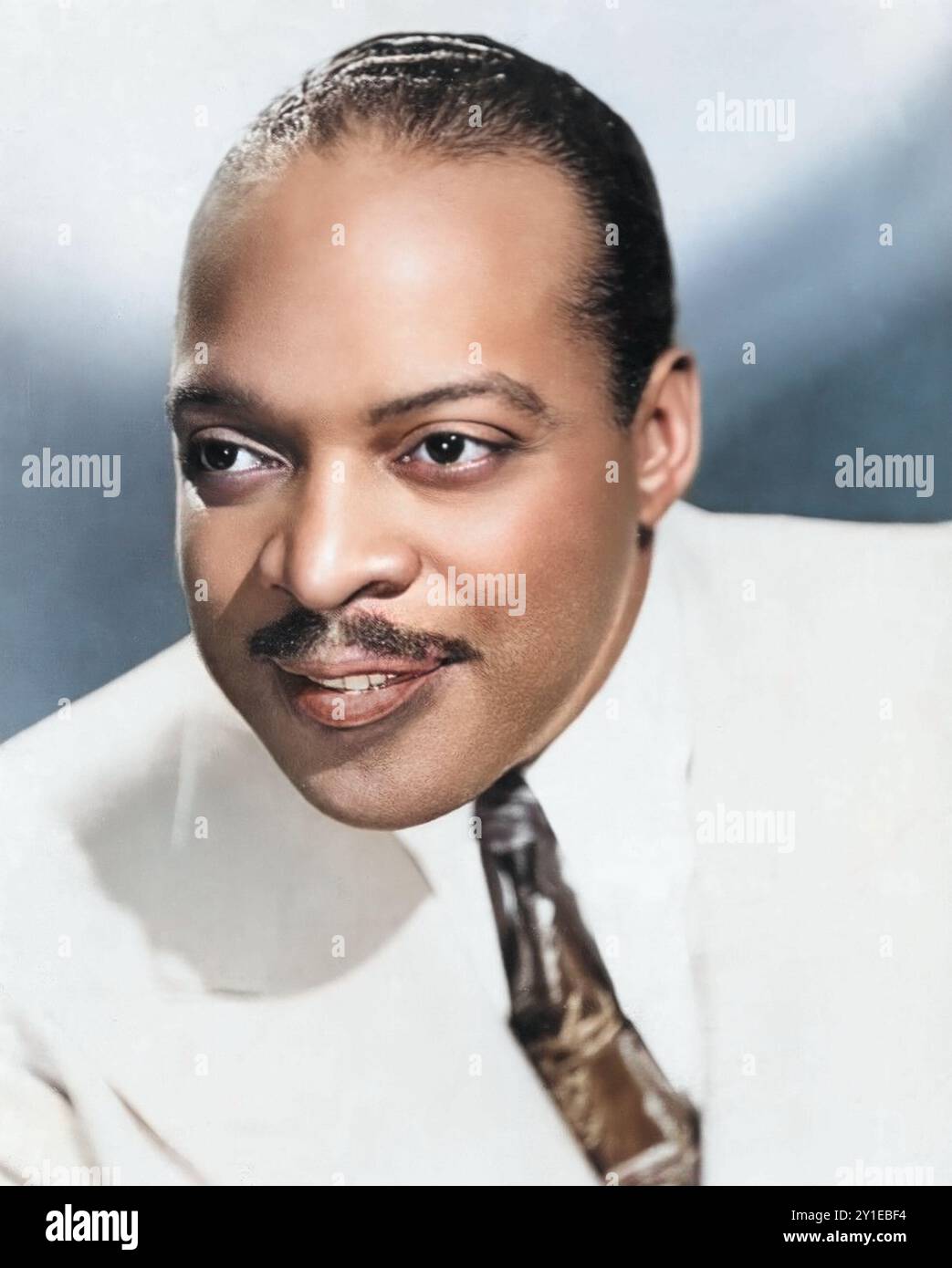 Jazz legend Count Basie portrait, 1952 - colorized photo Stock Photo ...
