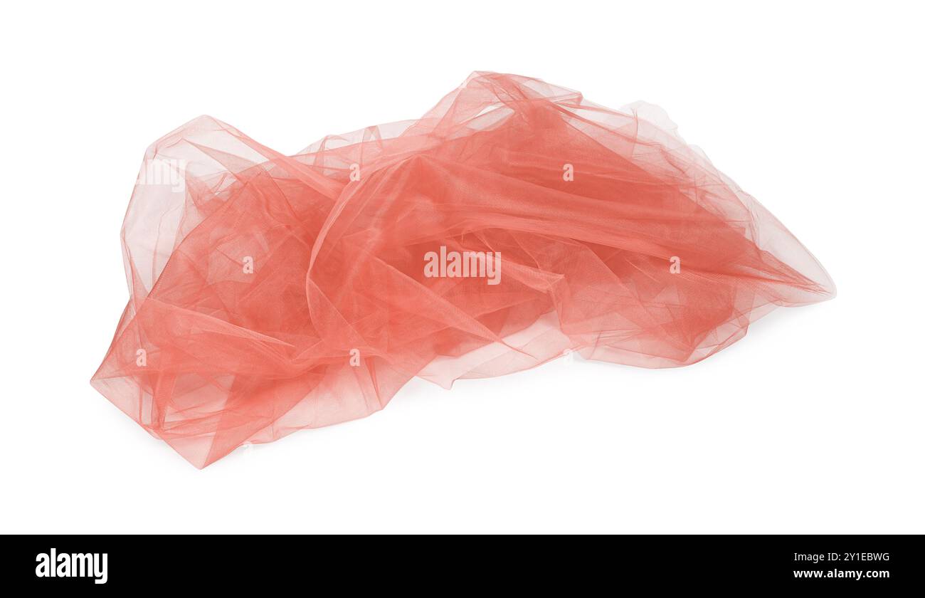 Fabric texture background coral Cut Out Stock Images & Pictures - Alamy