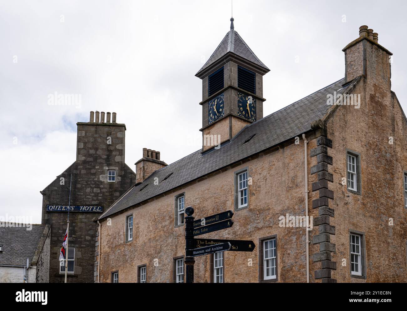 Lerwick, Shetland - July 12, 2024: The Old Tolbooth Jail building with ...