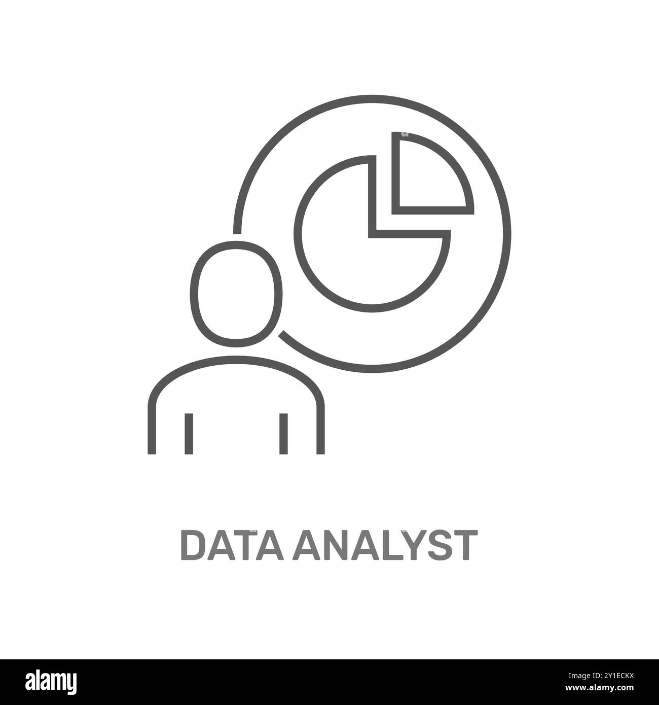 A Data Analyst Icon Typically Represents the Comprehensive Field of ...
