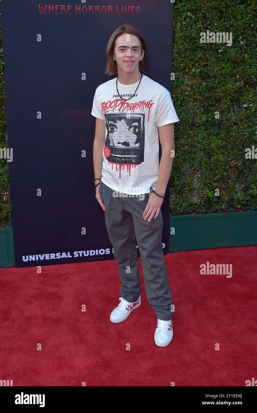 Hunter Troy Rothwell bei der Eröffnung der Halloween Horror Nights in ...