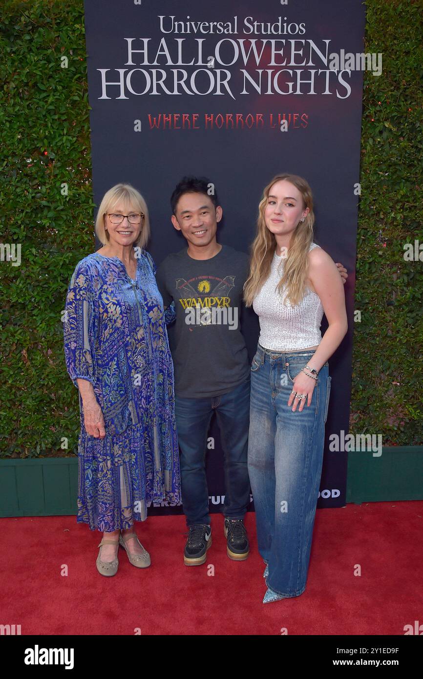 Kathy Baker, James Wan und Emilie Bierre bei der Eröffnung der ...