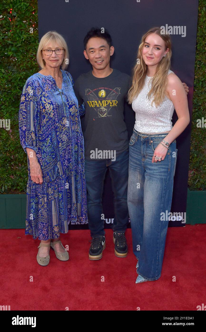 Kathy Baker, James Wan und Emilie Bierre bei der Eröffnung der ...