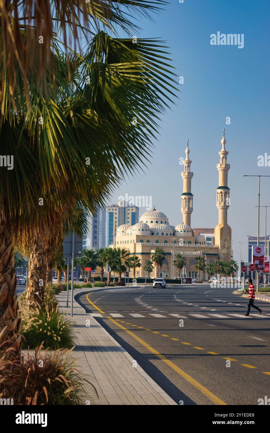 Downtown Ras Al Khaimah, United Arab Emirates with the Sheikh Sultan ...