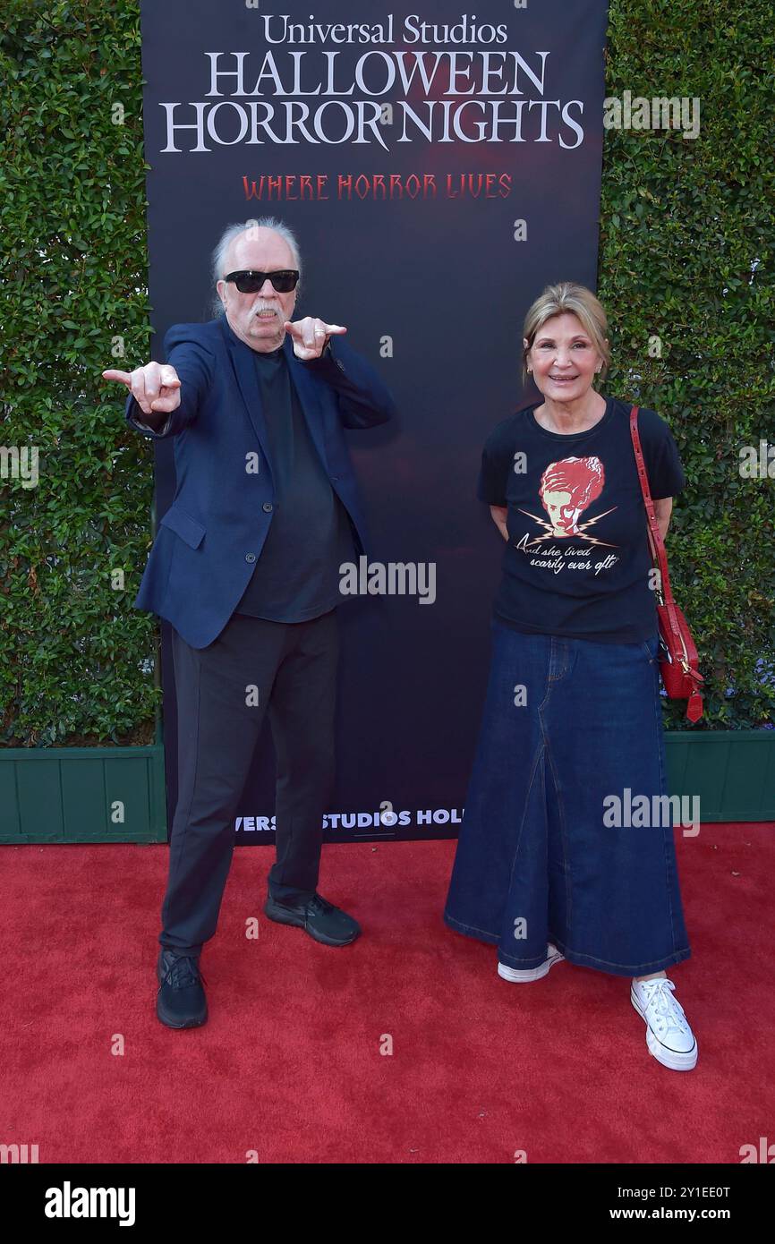 John Carpenter mit Ehefrau Sandy King bei der Eröffnung der Halloween Horror Nights in den ...