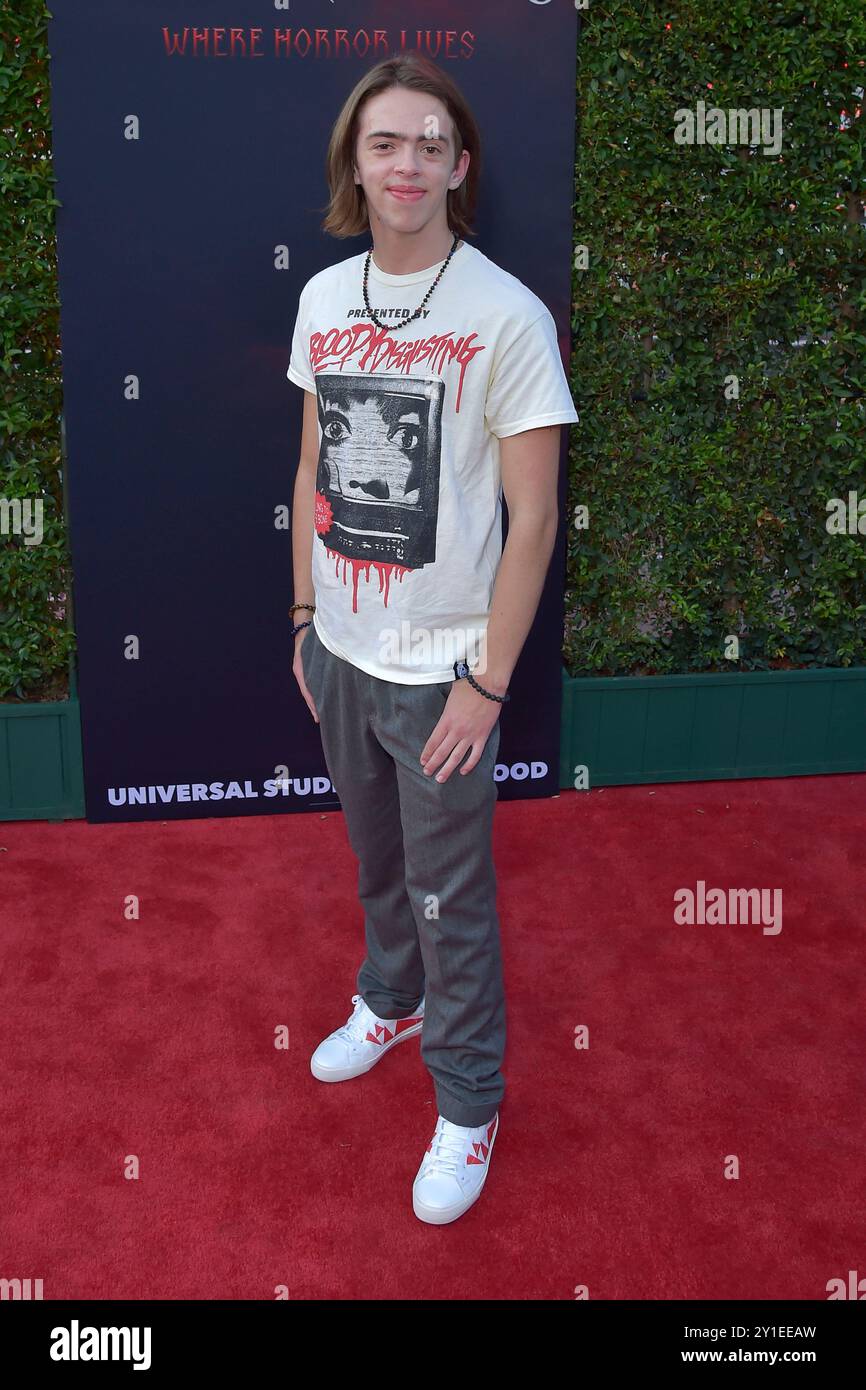 Hunter Troy Rothwell bei der Eröffnung der Halloween Horror Nights in ...