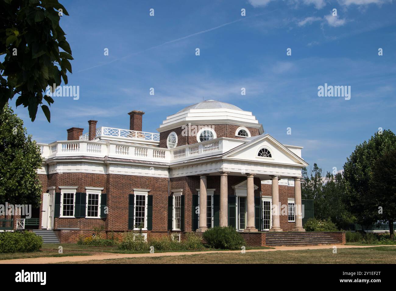 Thomas Jefferson's house, Monticello, Charlottesville, Virginia, USA ...