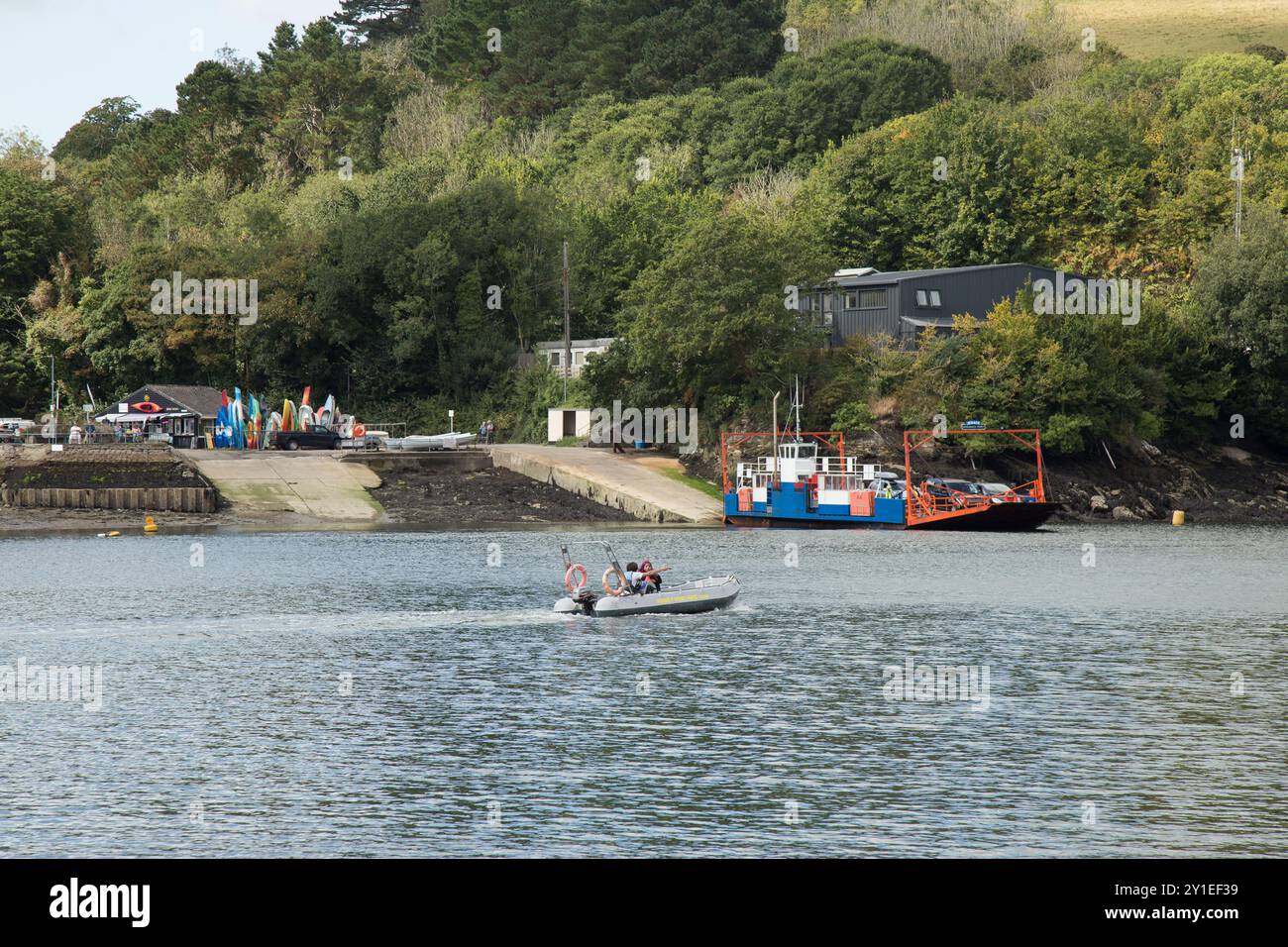 Fowey Harbour Ferry Stock Photo - Alamy