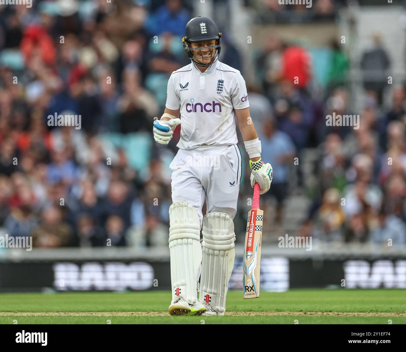 Ollie Pope of England full of smiles during the 3rd Rothesay Test Match ...