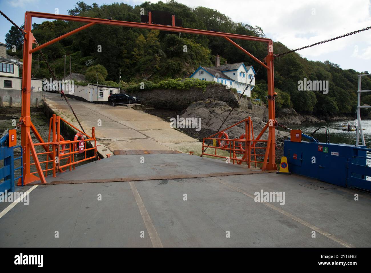 Fowey Harbour Ferry Stock Photo - Alamy