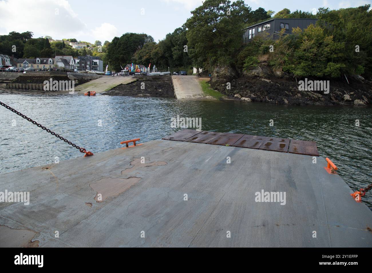 Fowey Harbour Ferry Stock Photo - Alamy