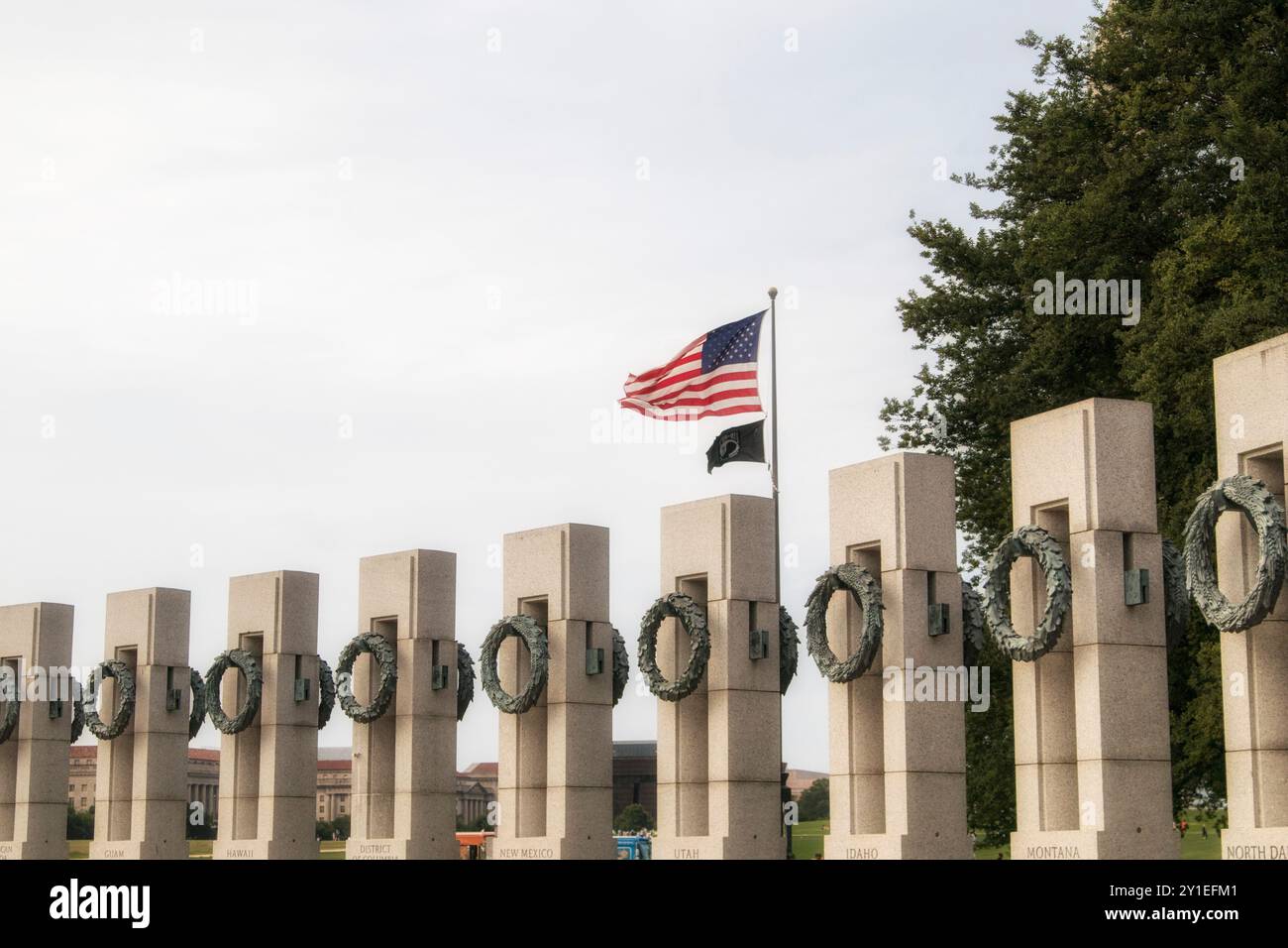 WWII memorial Washington DC Stock Photo - Alamy