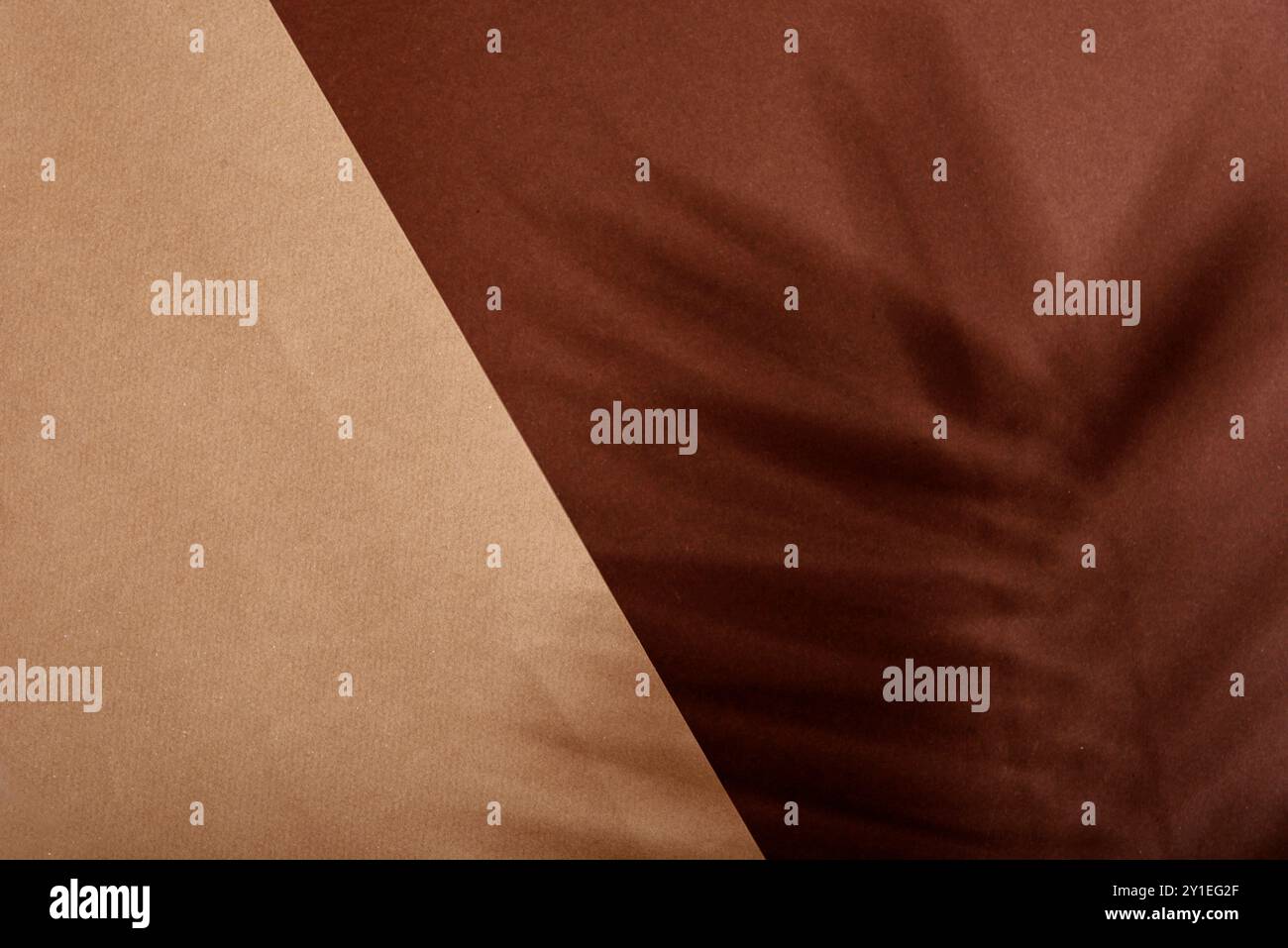 Warm brown and beige summer color background with tropical palm shadow ...