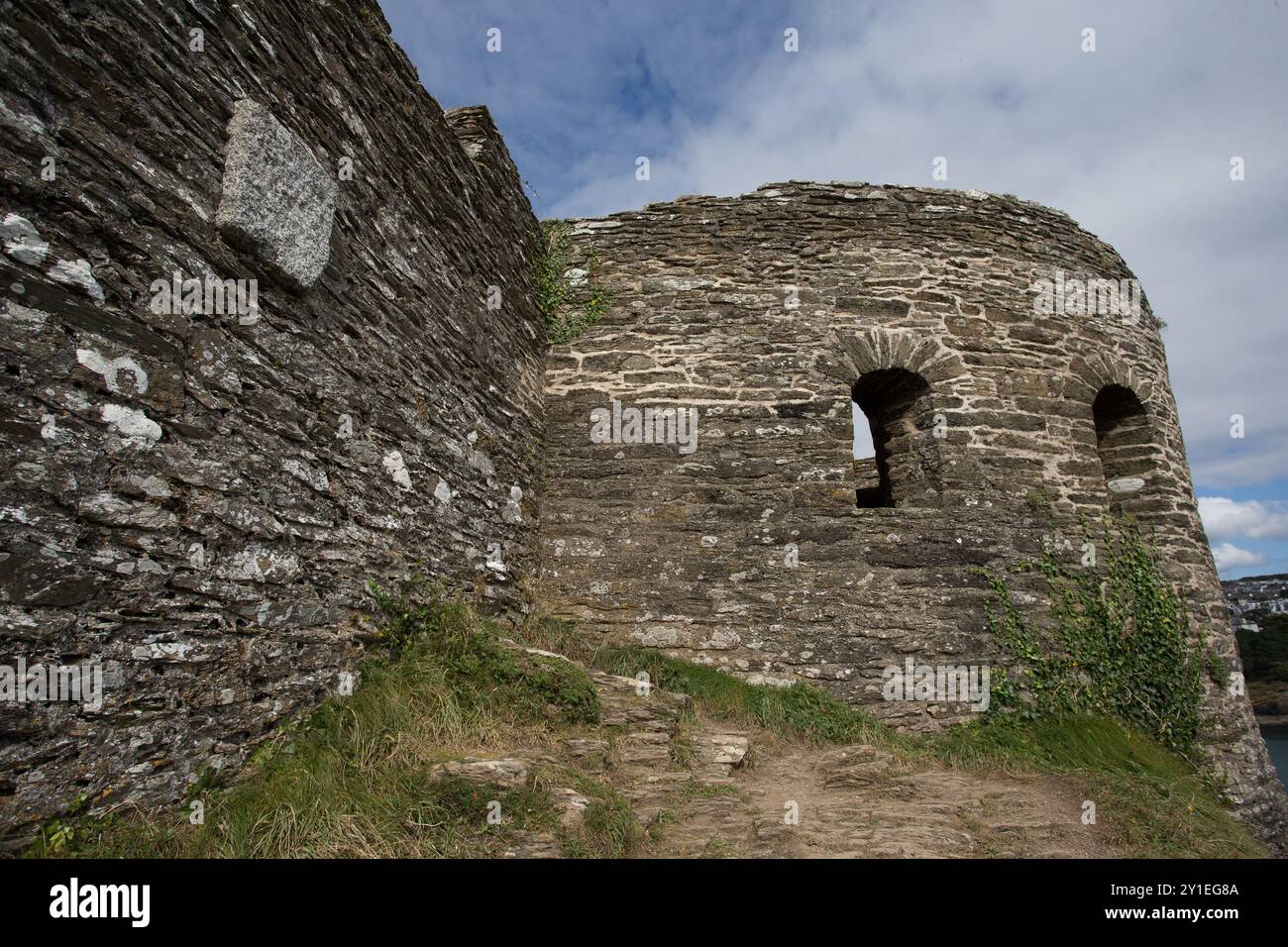 St Catherines Castle Stock Photo - Alamy