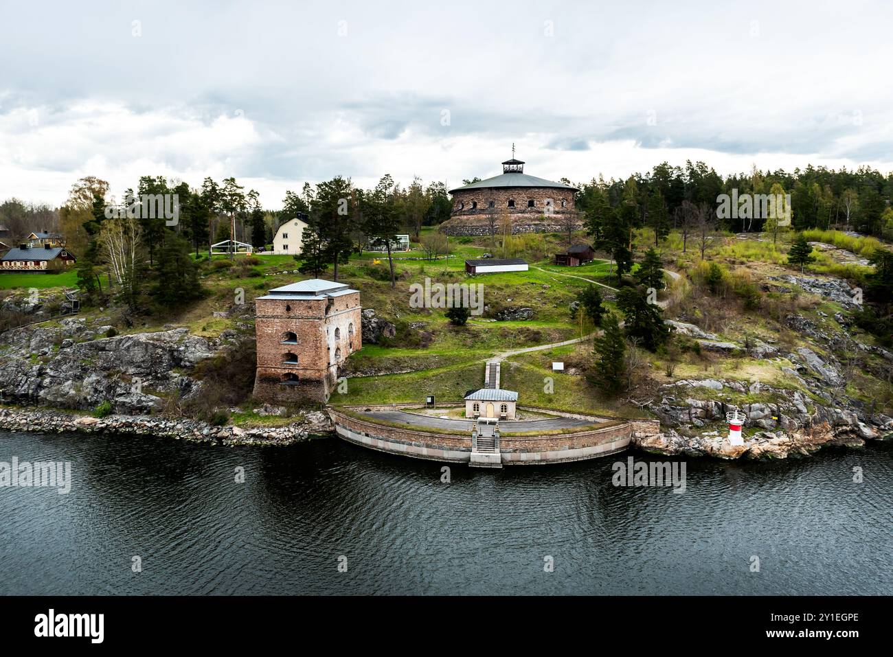 Historic Oskar-Fredriksborg fortress is one of the defense positions in ...