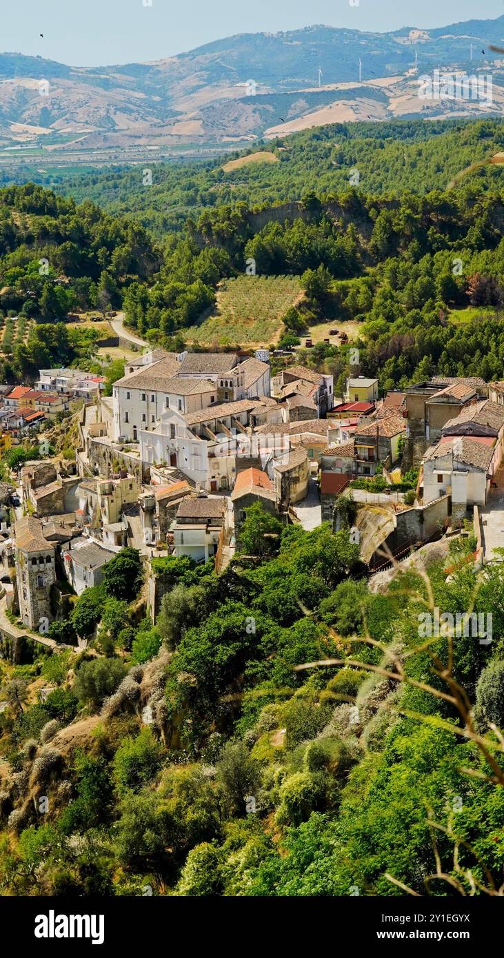 Ghost village of Rabatana, Tursi, Matera, Basilicata, Italy Stock Photo ...
