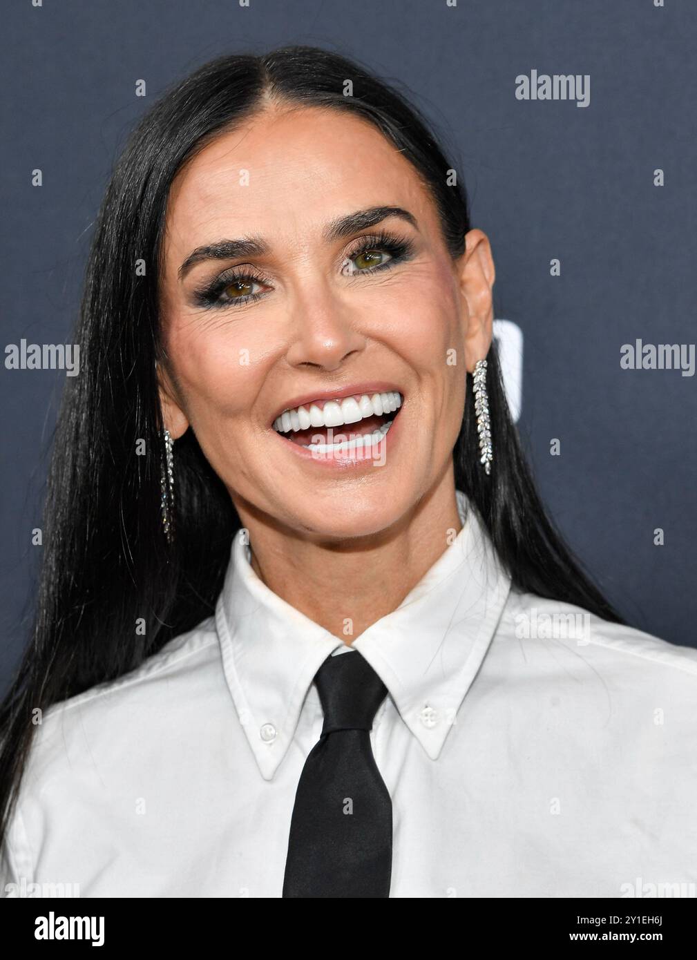 Demi Moore attends the premiere of "The Substance" at Royal Alexandra ...