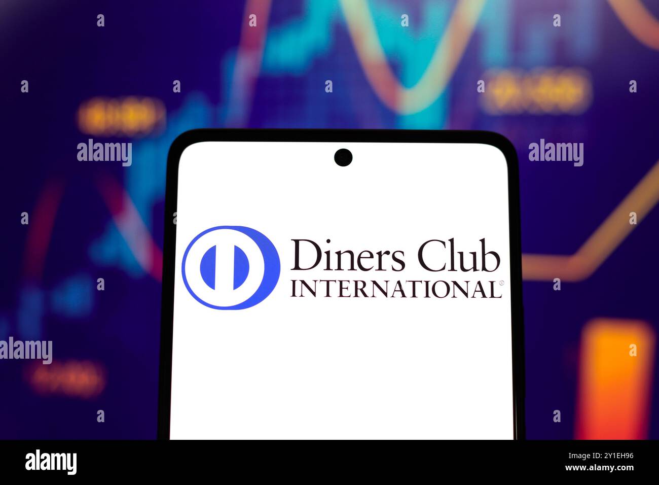 In this photo illustration, the Diners Club International logo is ...