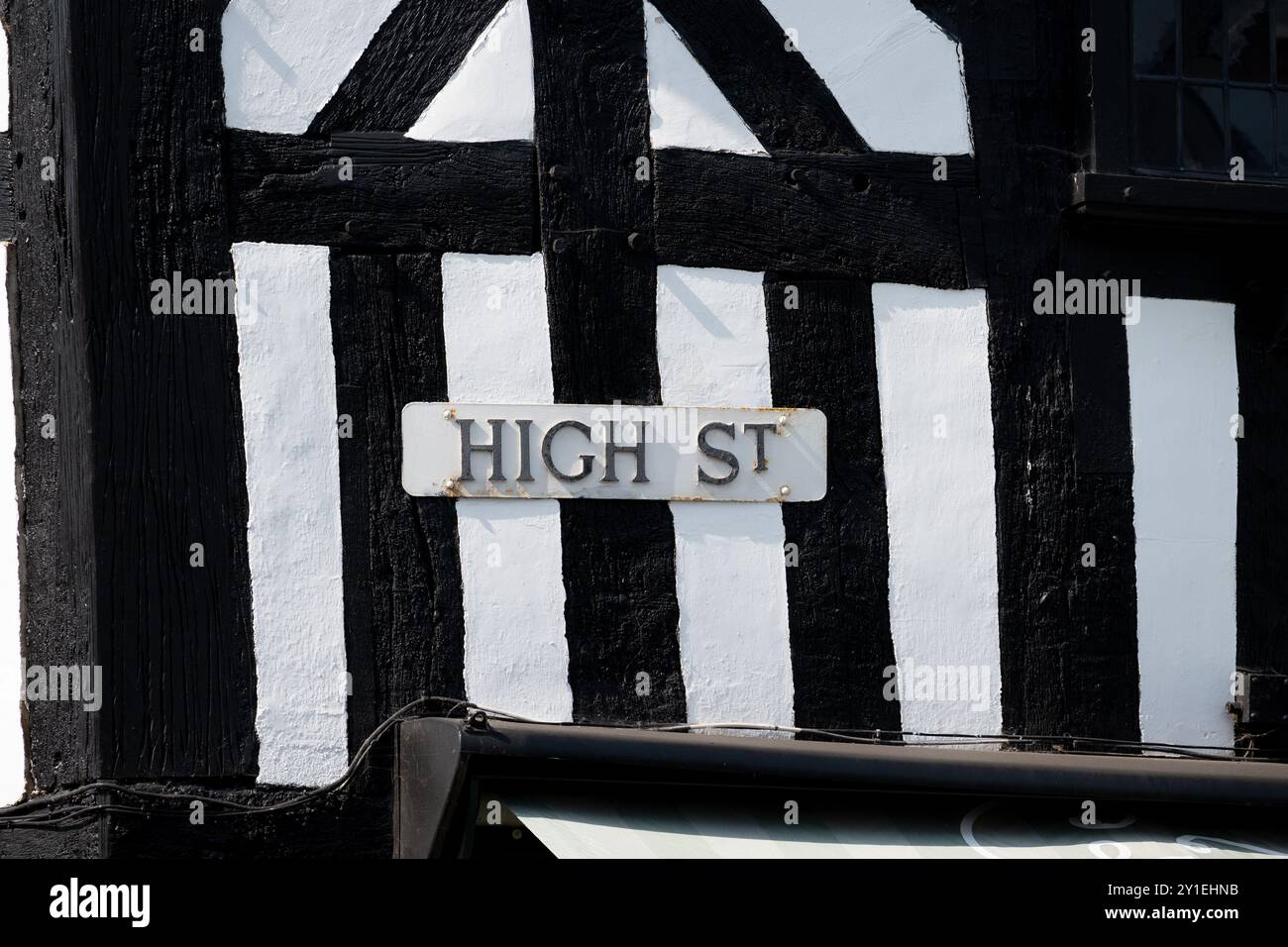 High Street sign, Stratford upon Avon, Warwickshire, England, UK Stock ...