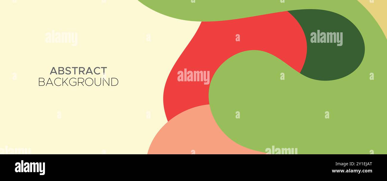 Abstract Colorful Liquid Horizontal Banner Background. Fluid Modern ...